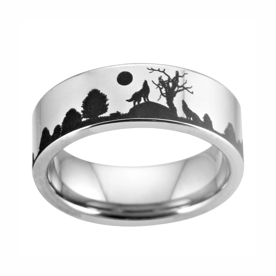Howling Wolf Ring
